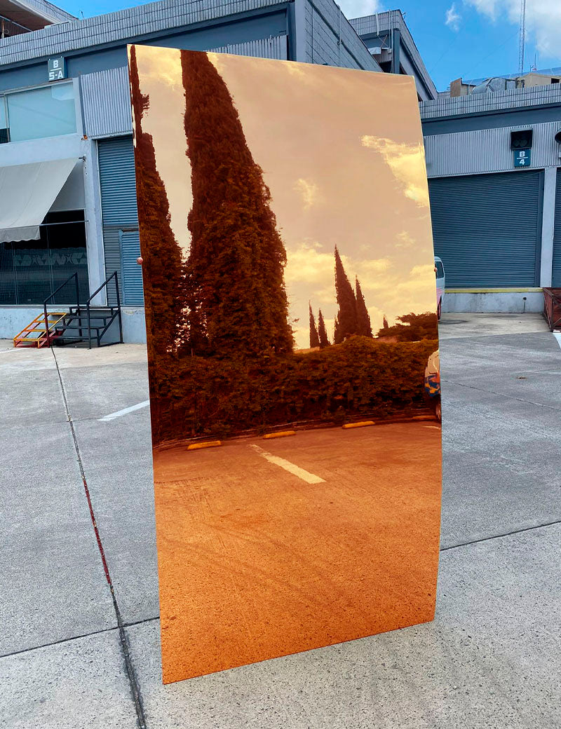 Lámina BCC Color Cobre Espejo 2.4*1.2 m