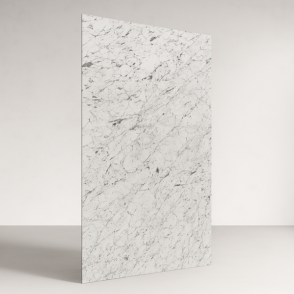 Lámina PVC tipo Mármol Color Calacata Blanco