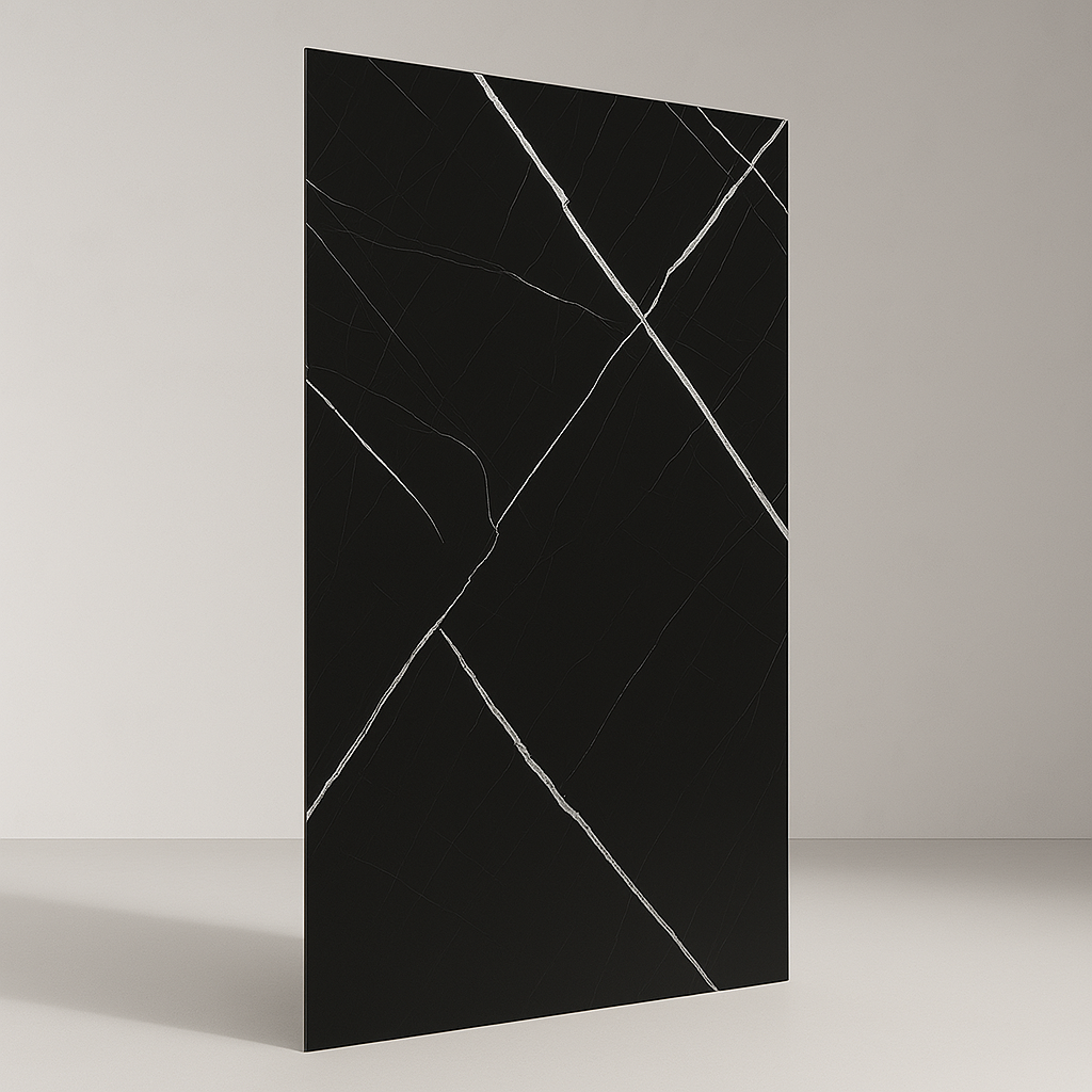 Lámina PVC tipo Mármol color Negro