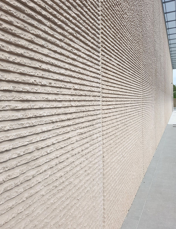 Piedra Flexible Concreto Rayado Crema 2.800mm x 995