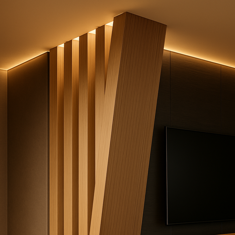 Viga Interior WPC 50x100x2900mm Color Nogal