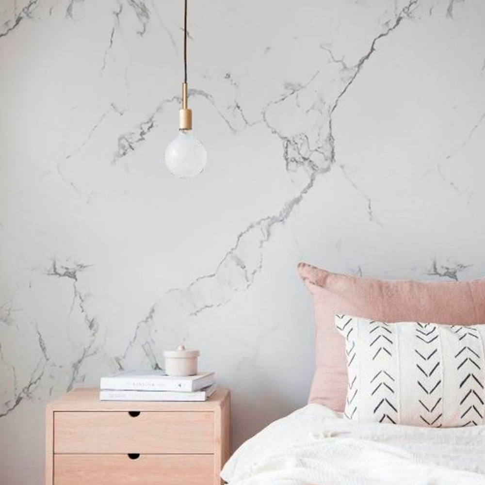 Lámina PVC tipo Mármol Color Blanco