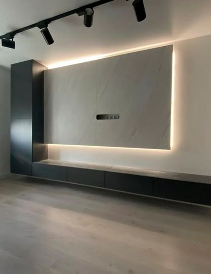 Lámina PVC tipo Mármol color Gris